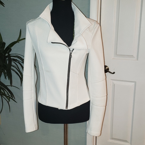 Express | Jackets & Coats | Express Bomber Jacket Cream | Poshmark